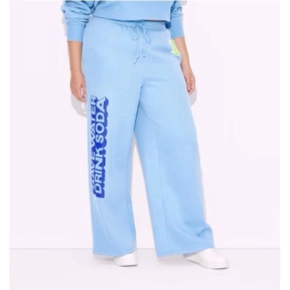 Poppi | Pants & Jumpsuits | Poppi Future Of Soda Wide Leg Graphic ...